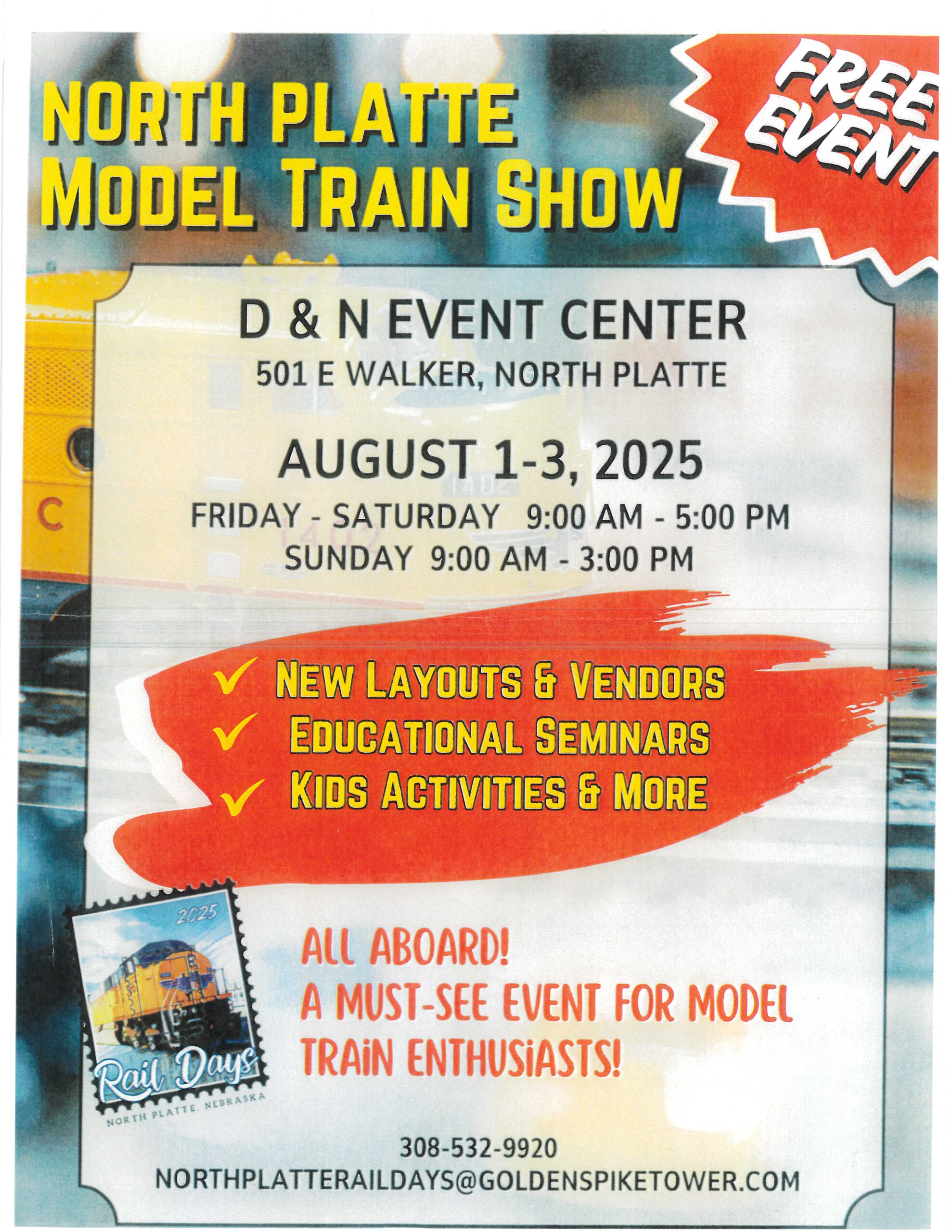 Schedule of Events – N Scale Railroading